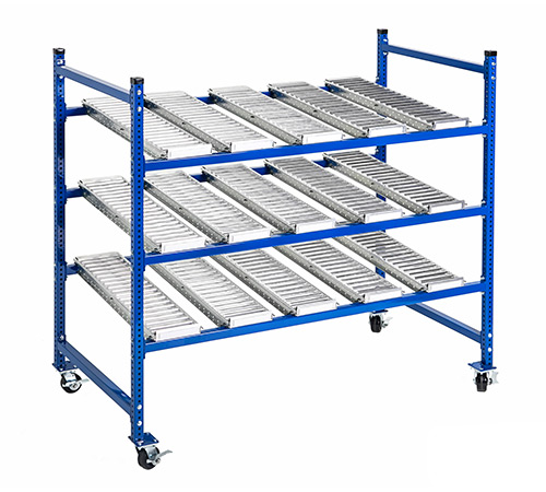 Cisco-Eagle Catalog - Mobile Carton Flow Rack - 4'W x 4'D x 4'6"H - 3 ...