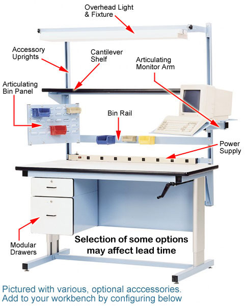 Cisco-Eagle Catalog - Ergonomic Workstation, Adjustable Height, 72" x ...