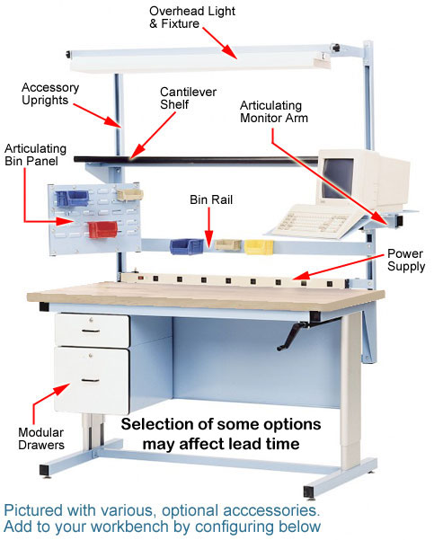 Cisco-Eagle Catalog - Ergonomic Workstation, Adjustable Height, 72" x ...