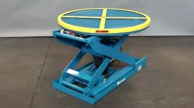 Bishamon Ez Loader Automatic Pallet Positioner 4000lb Used Lift Tables